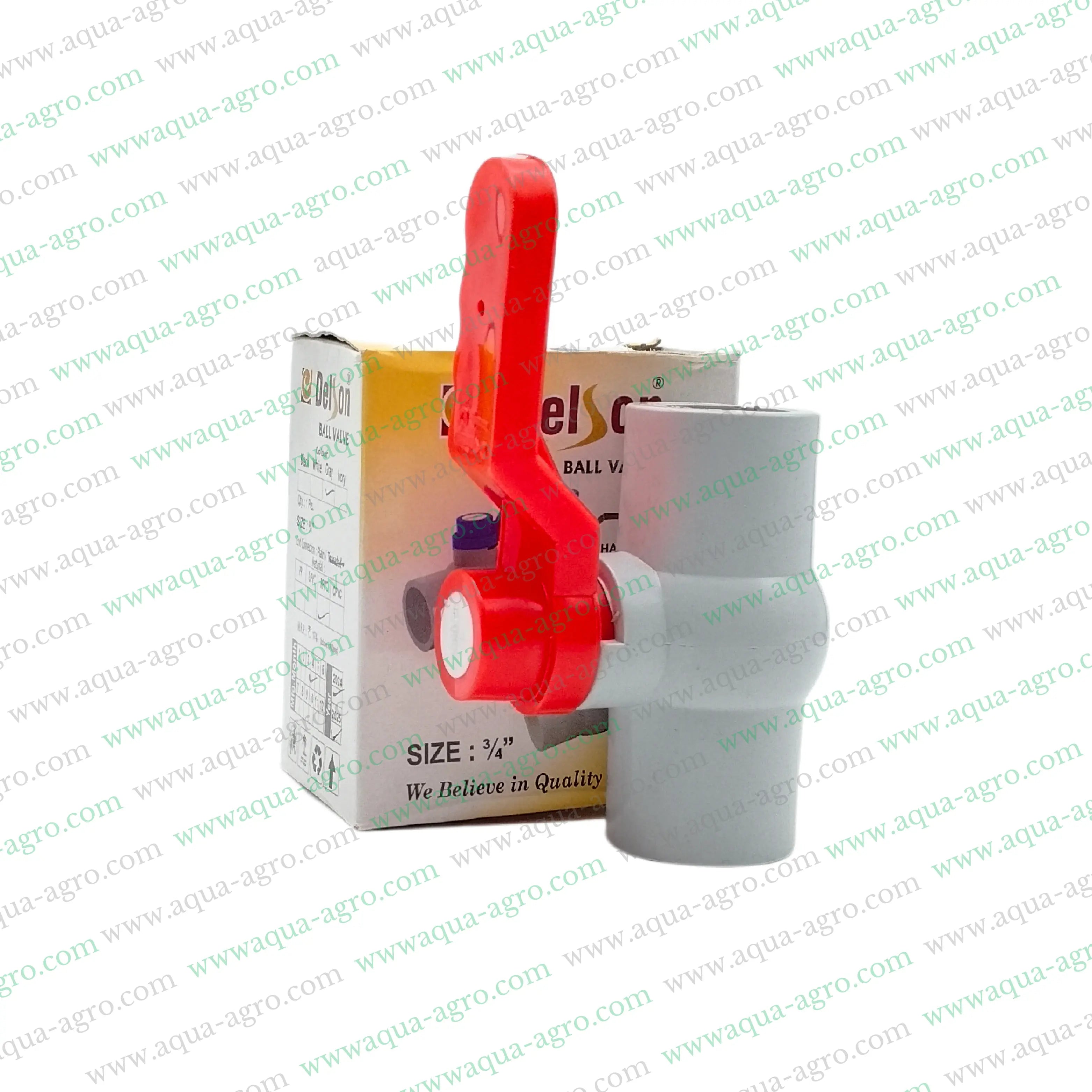 DELSON - Ball Valve - Plastic - Pvc - Moulded - 0.75 inch (25mm) - Pla