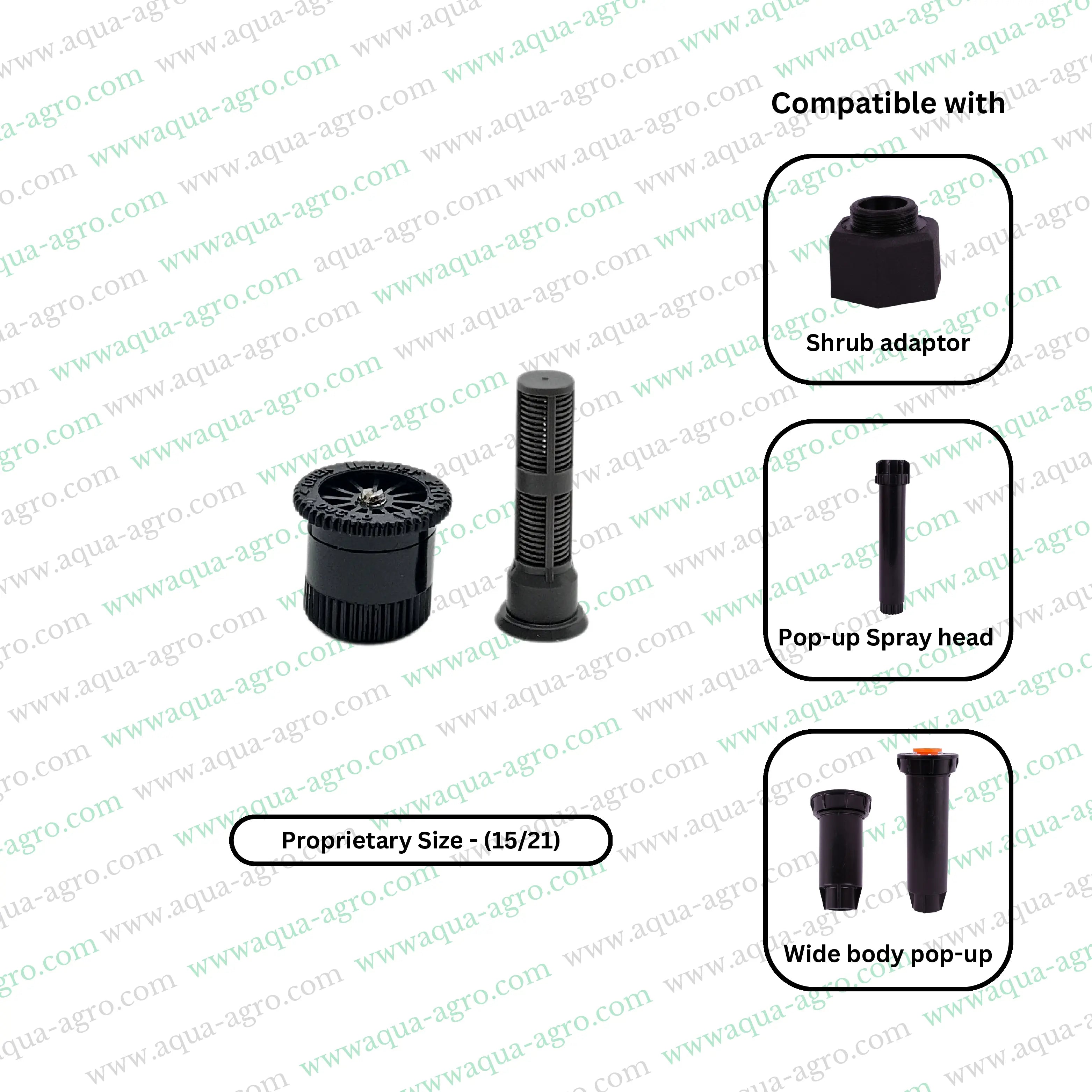 HUNTER | Pop-up Sprinkler - Nozzle - Static Spray - 15A - PRO-Spray Se