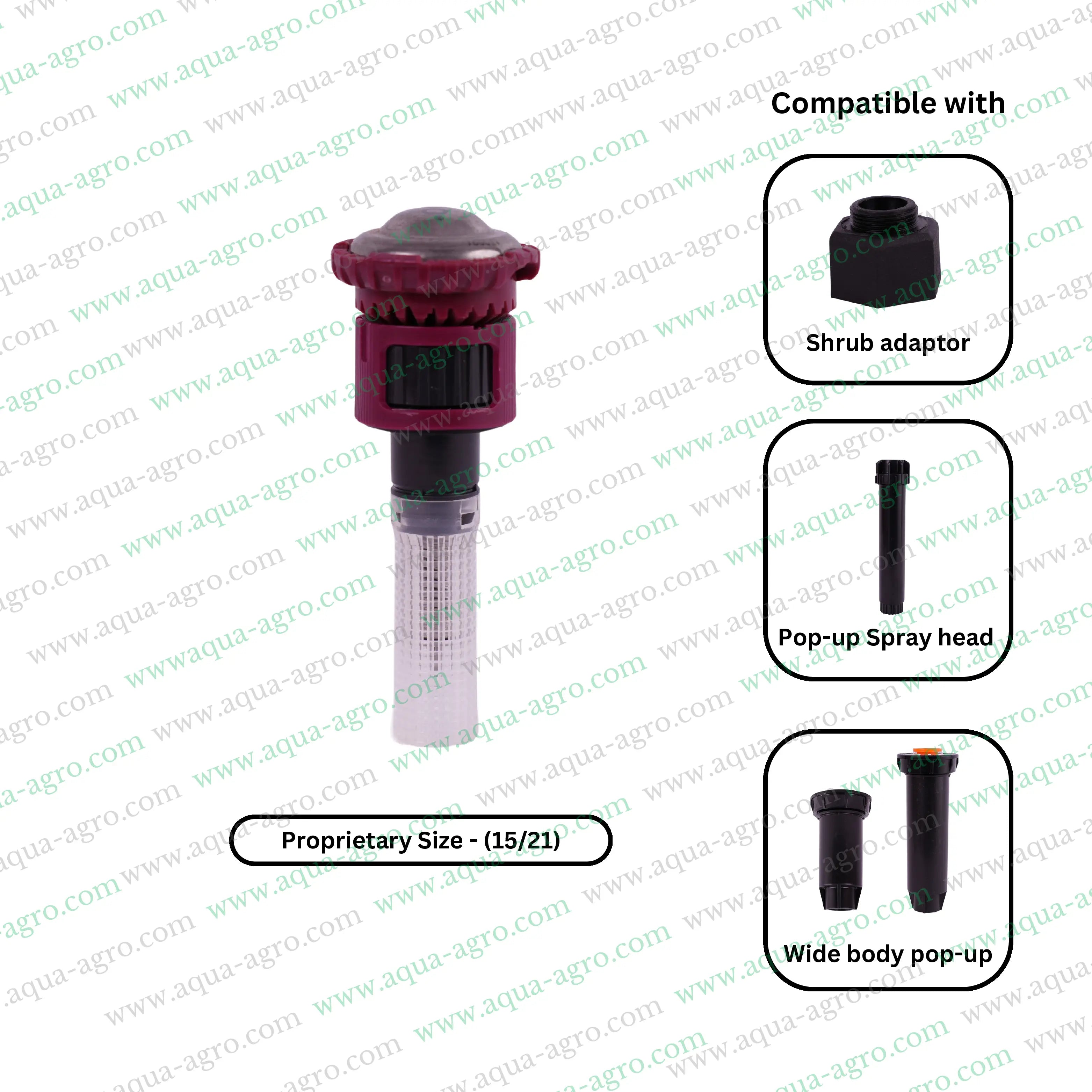 RAIN BIRD | Pop-up Sprinkler - Nozzle - Rotary Spray - R-VAN-24-360