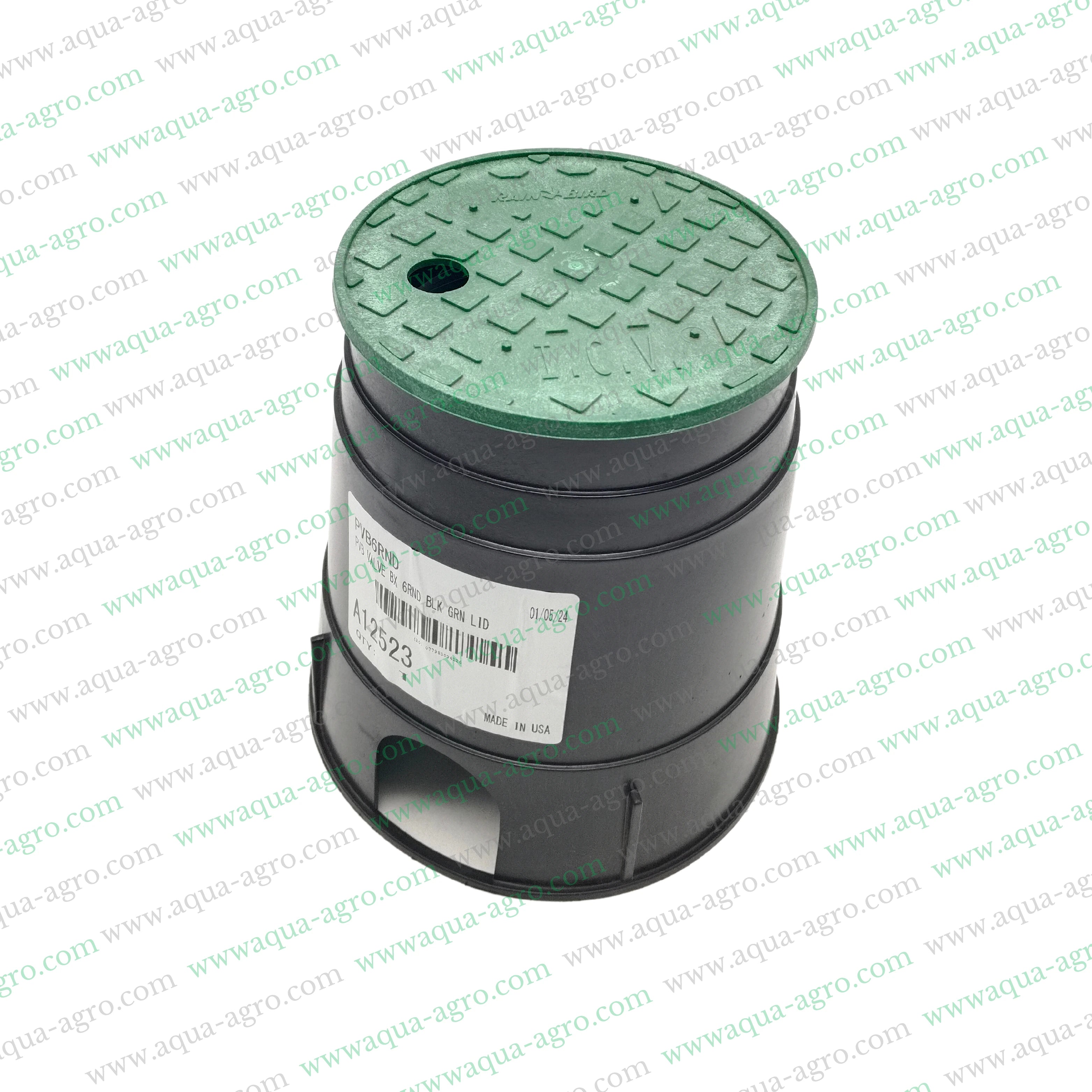 RAIN BIRD - Valve Box - Plastic - 6 Inch - Round - Corrugated box with